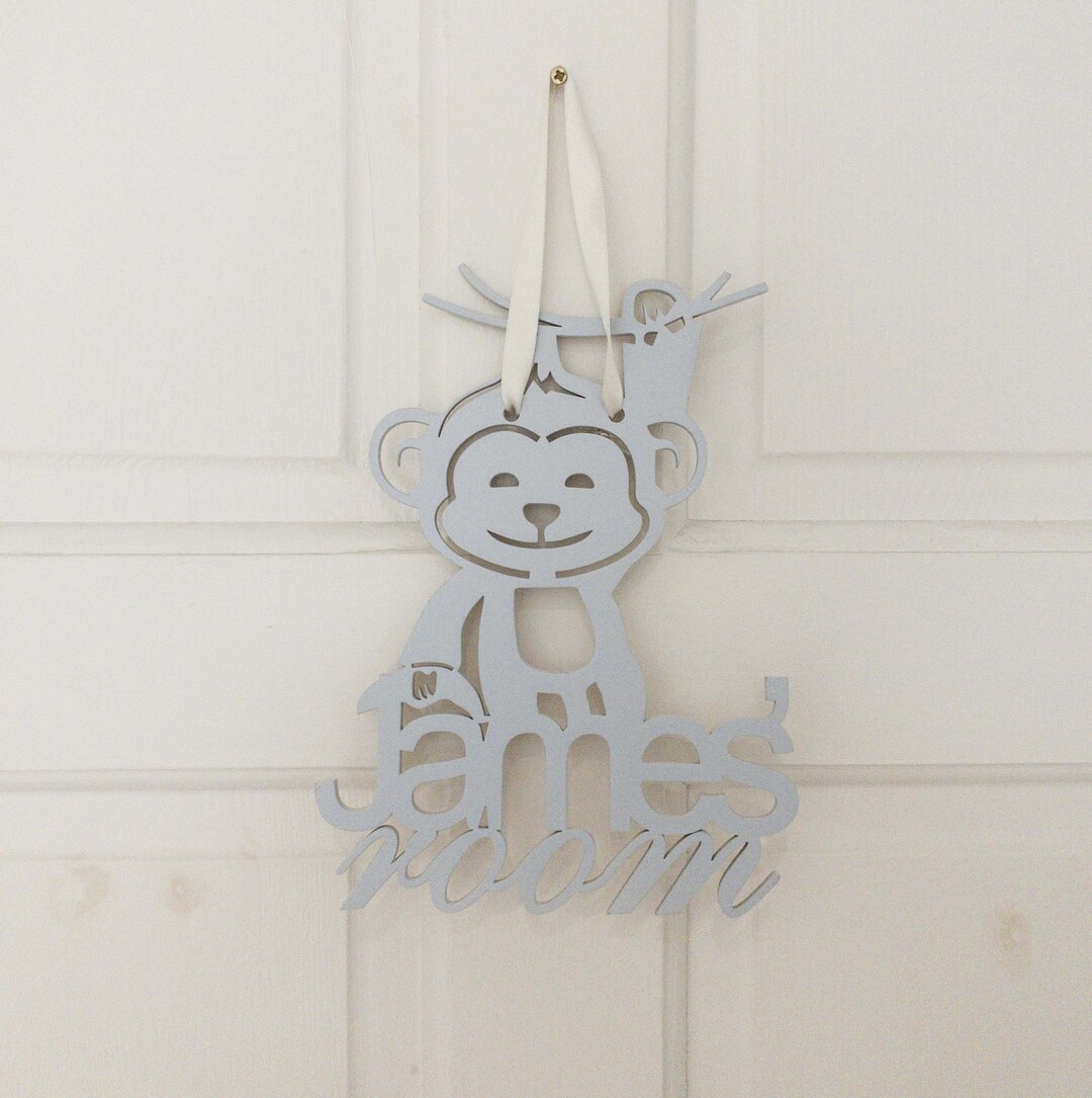 Monkey Door Sign - Etsy