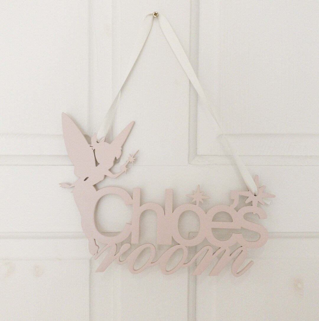 Tinker Bell Door Sign - Etsy
