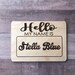 Hello My Name is Sign Baby Name Sign Wooden Baby Name Announcement - Etsy