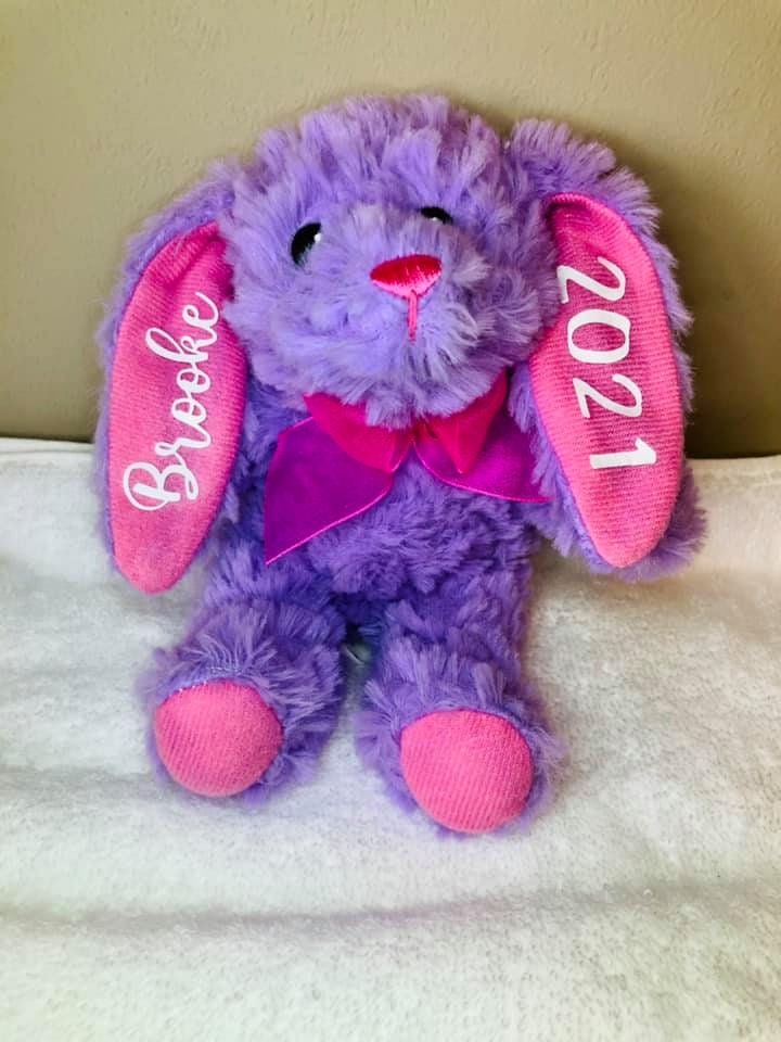 Personalized Plush Easter Bunny Easter Basket Stuffer - Etsy