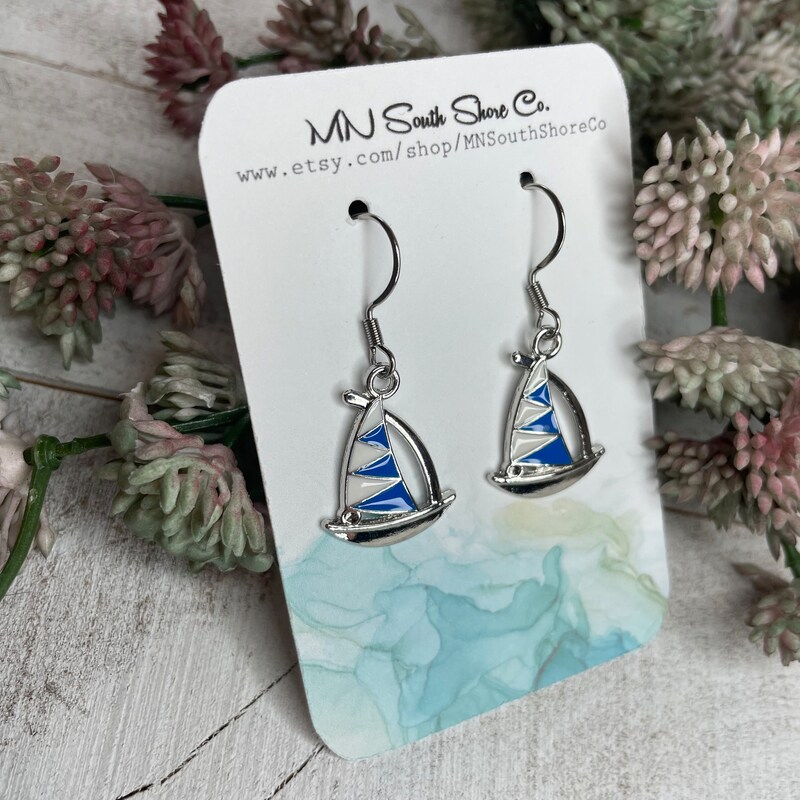 Nautical Earrings - Etsy
