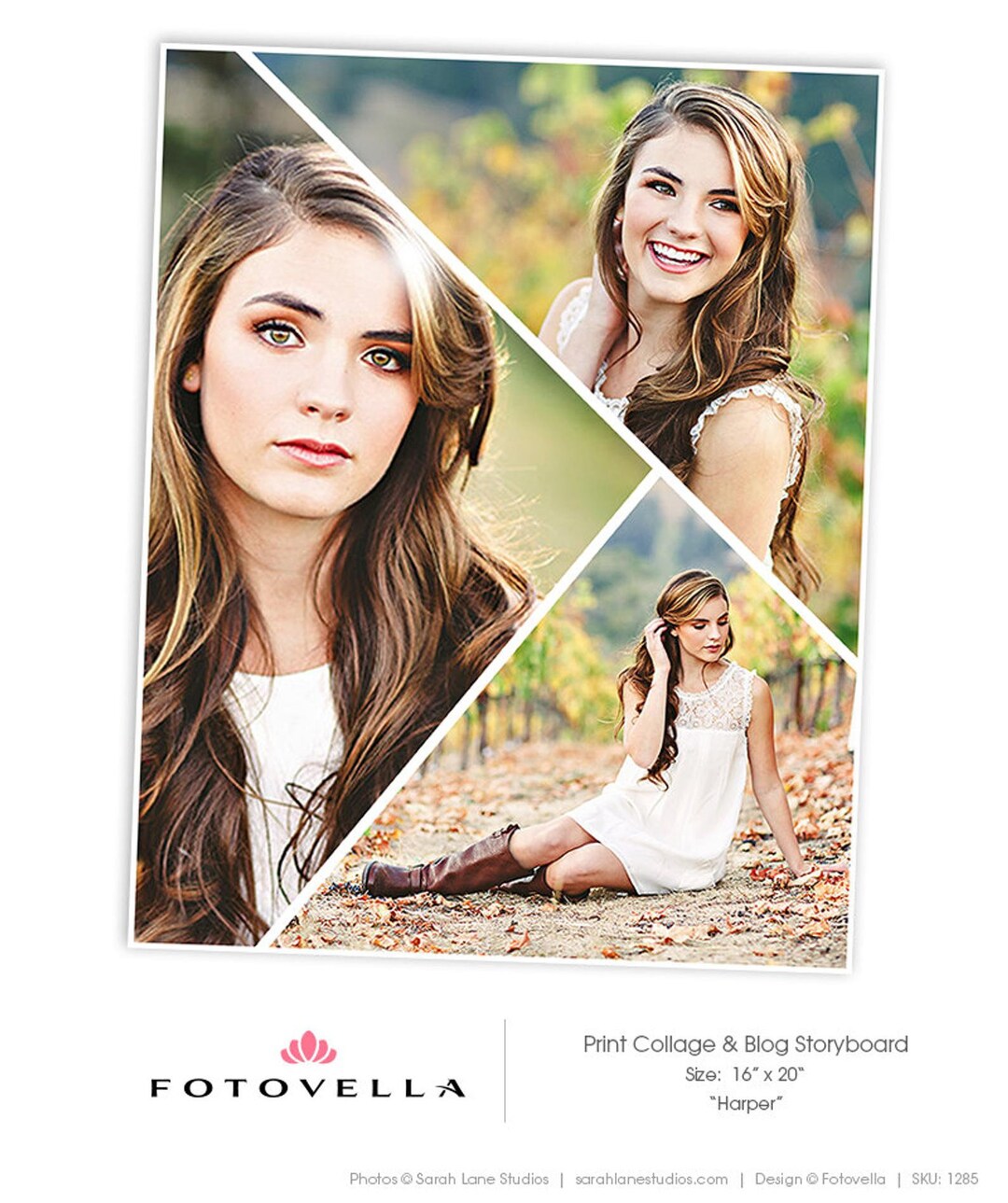 Senior Photography Print Collage Blog Storyboard Template for ...