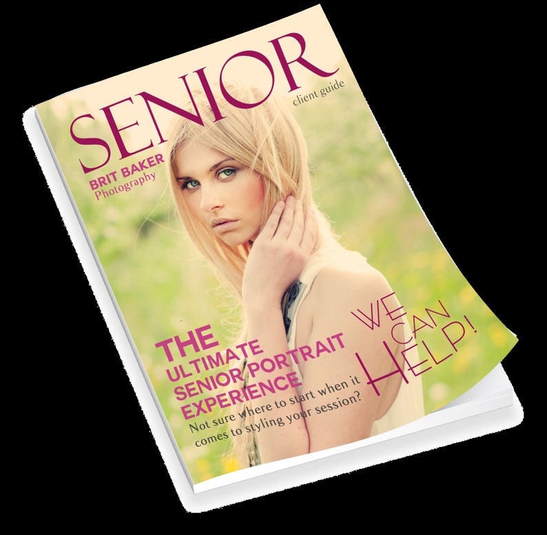 Senior Welcome Packet Magazine Template, 10 Page PSD Guide, Pricing ...