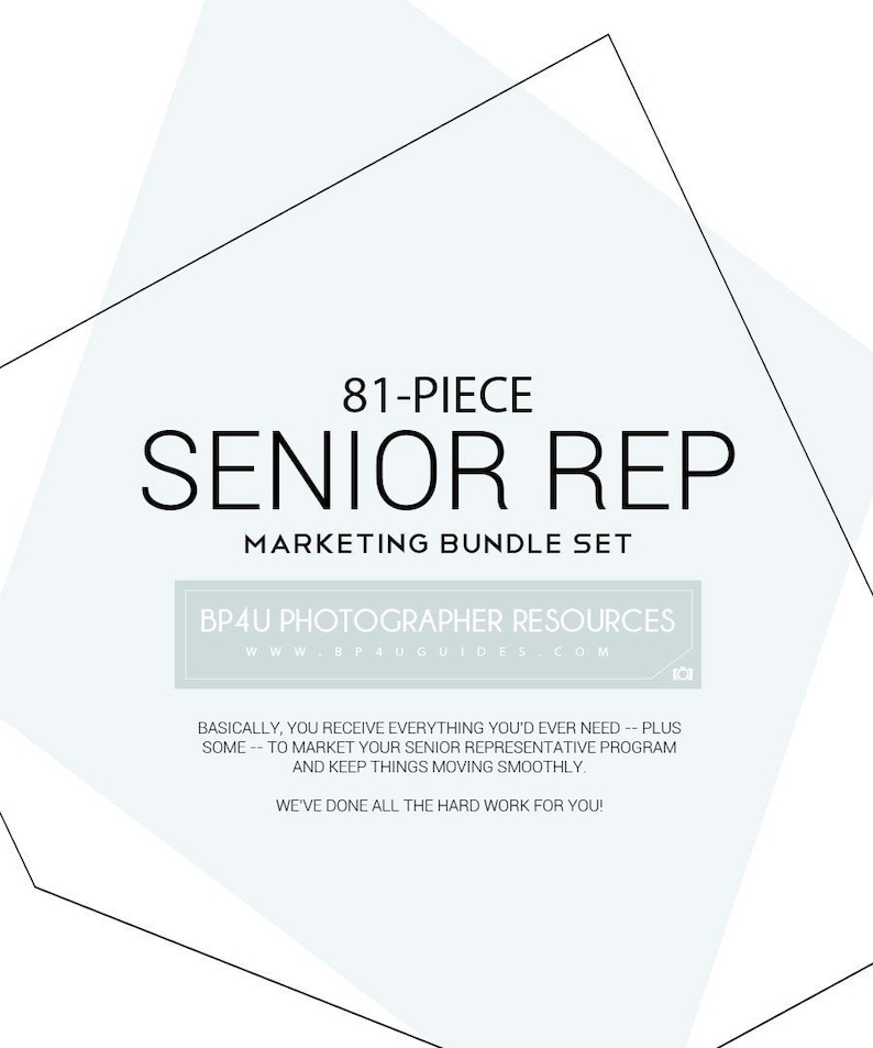 Senior Rep Marketing Bundle Senior Photographer Marketing - Etsy