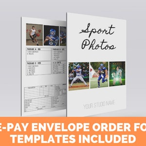 Photography Order Form Templates, Canva Order Sheets, Sports & School ...