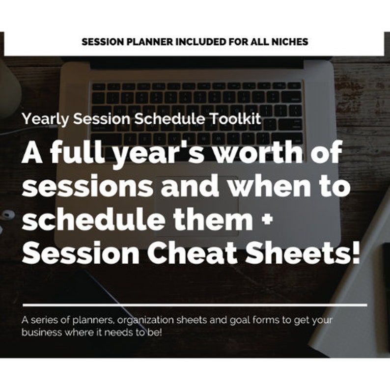 Photography Session Schedule | Yearly Content Calendar, Marketing ...