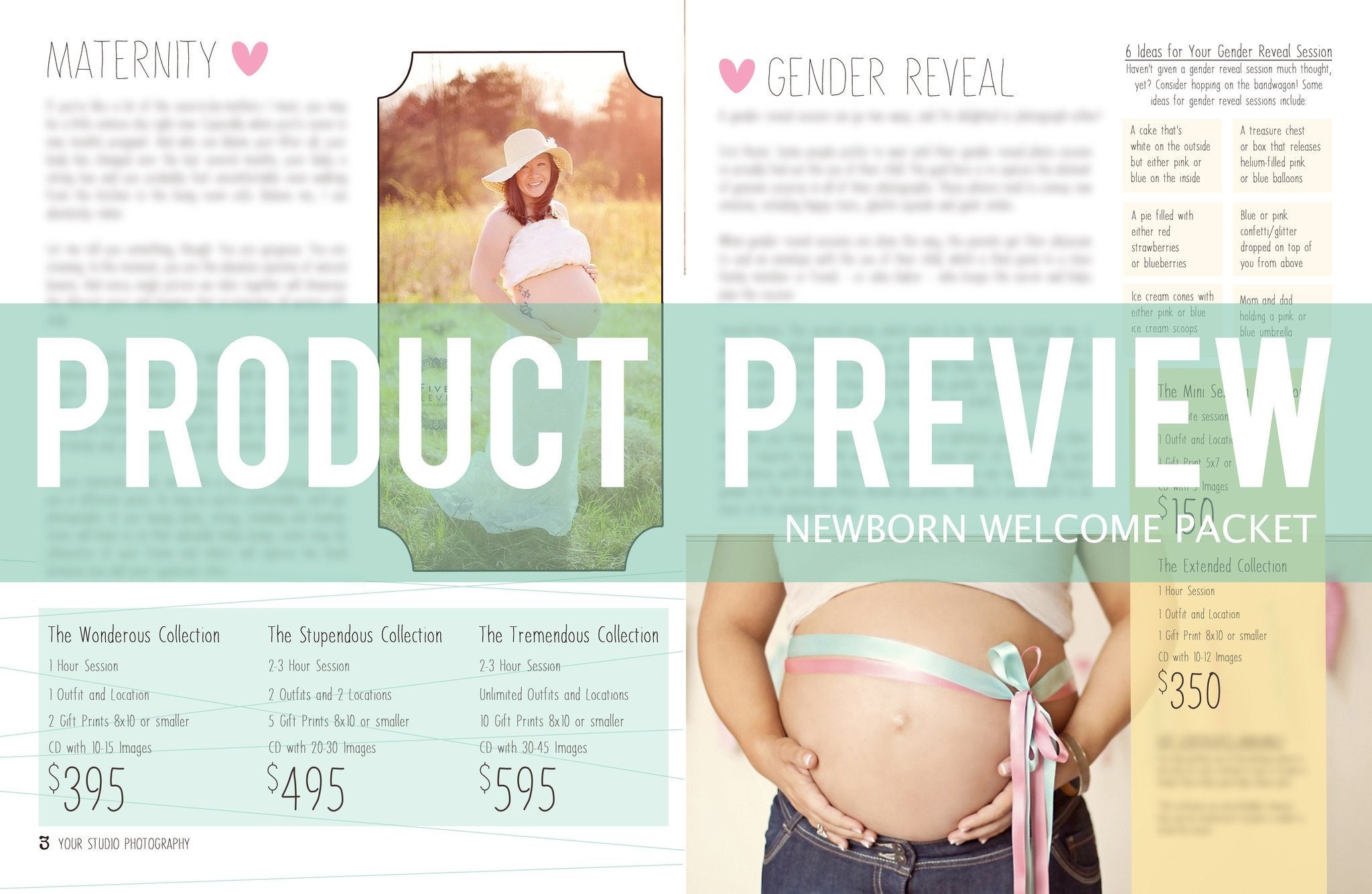 Newborn Magazine Welcome Packet Magazine Template {1st Edition} for ...