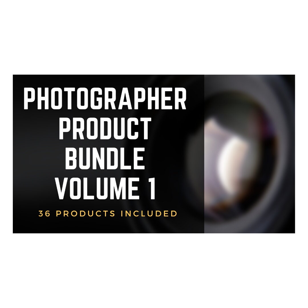 Photography Product Collection Bundle 1 for Photographers, Portrait ...