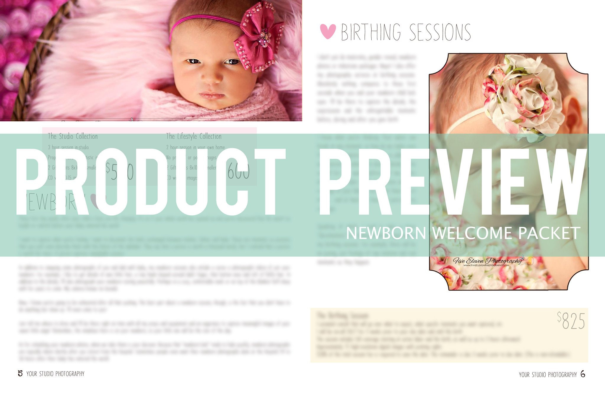 Newborn Magazine Welcome Packet Magazine Template {1st Edition} for ...