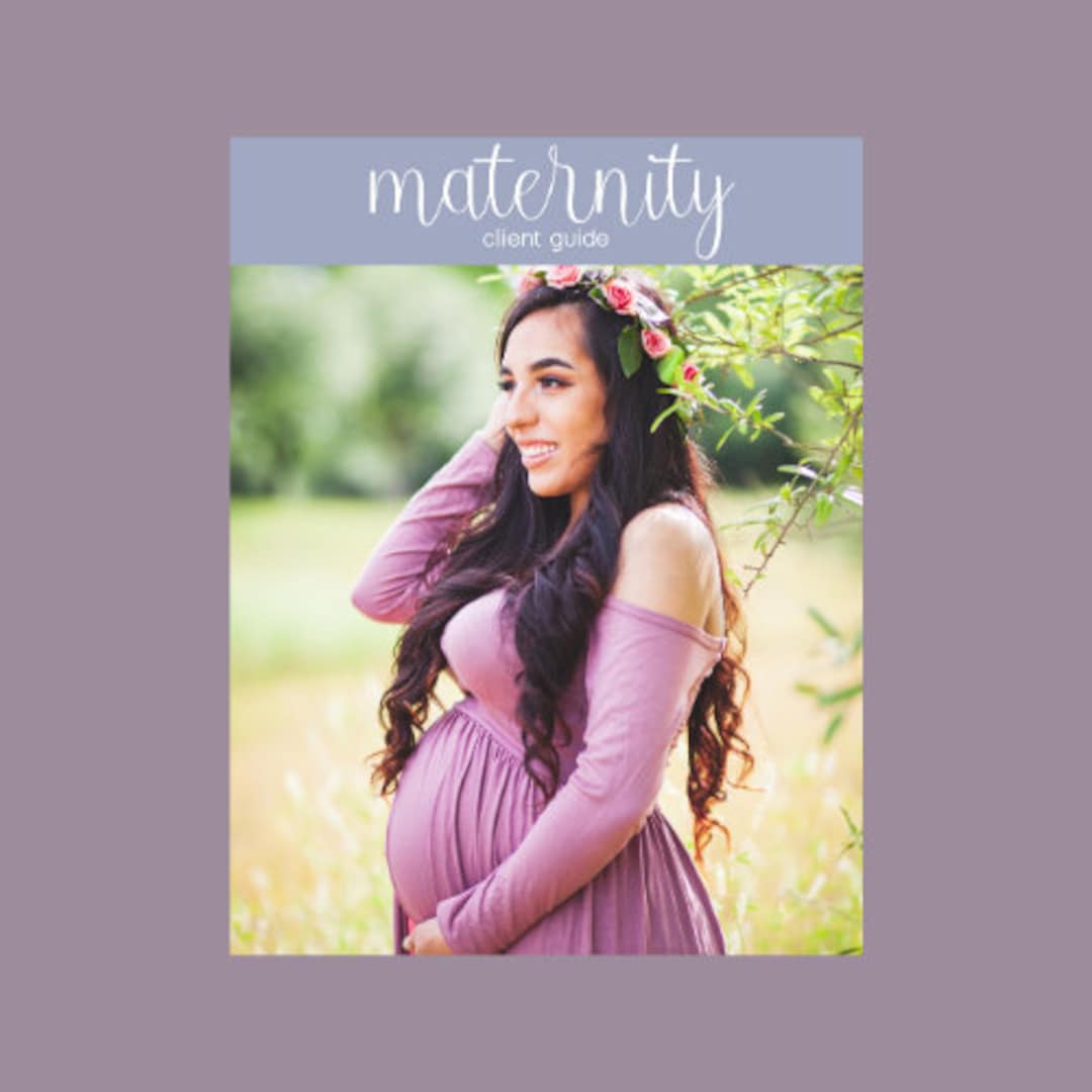 Maternity Photography Welcome Guide Magazine Template - Price Guide ...