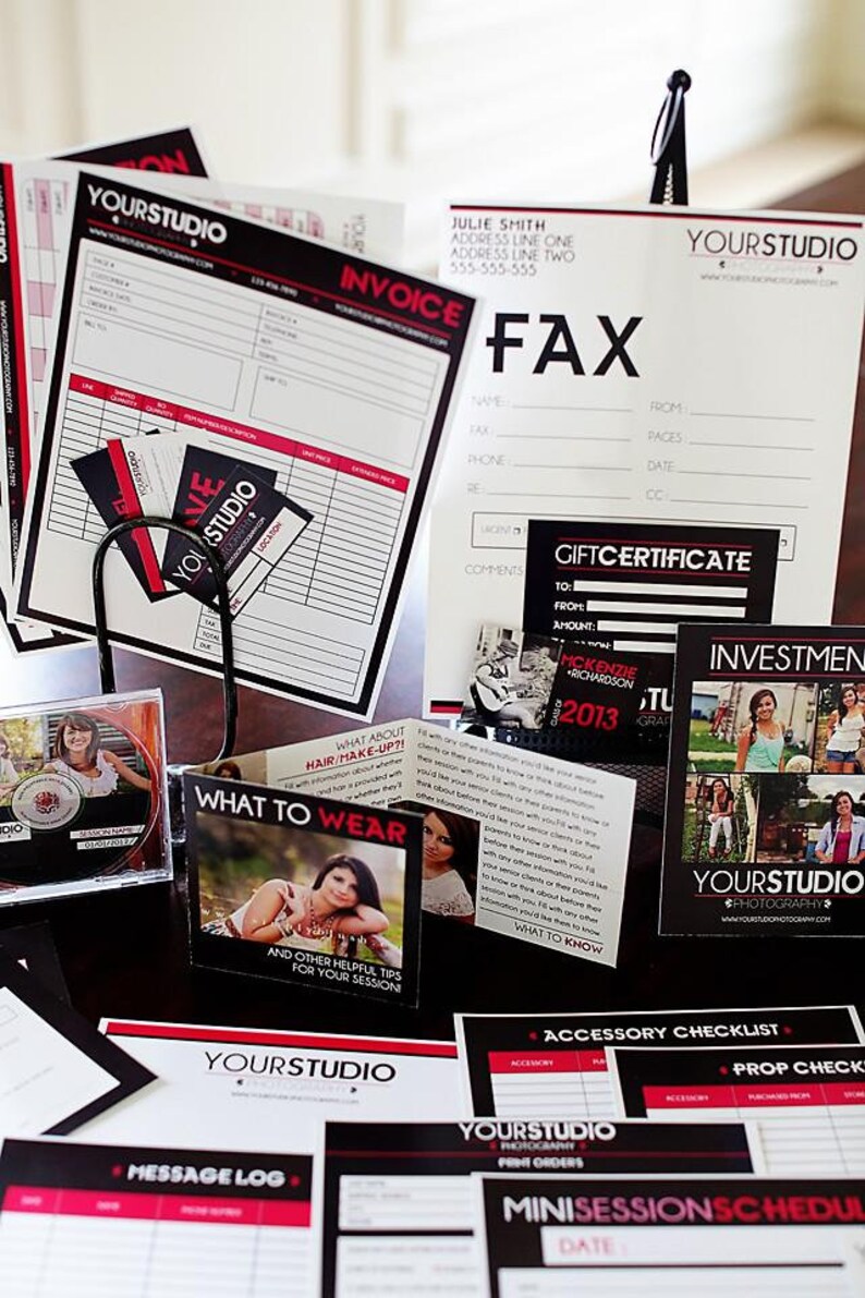 Bold Photography Marketing Set and Photography Office Forms - Etsy