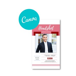 Headshot Photography Marketing Templates Canva, 11 Social Media ...