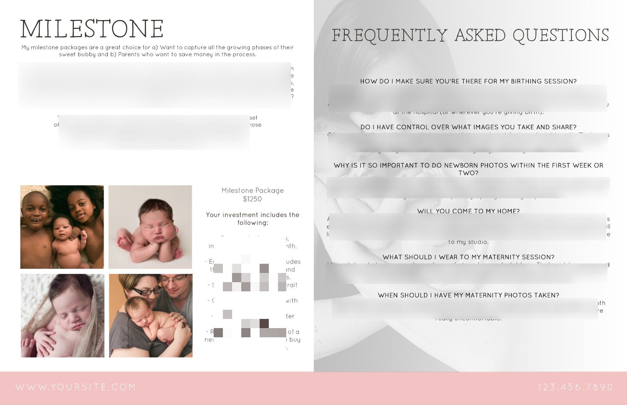 Newborn Welcome Packet Magazine Template {3rd Edition} for ...
