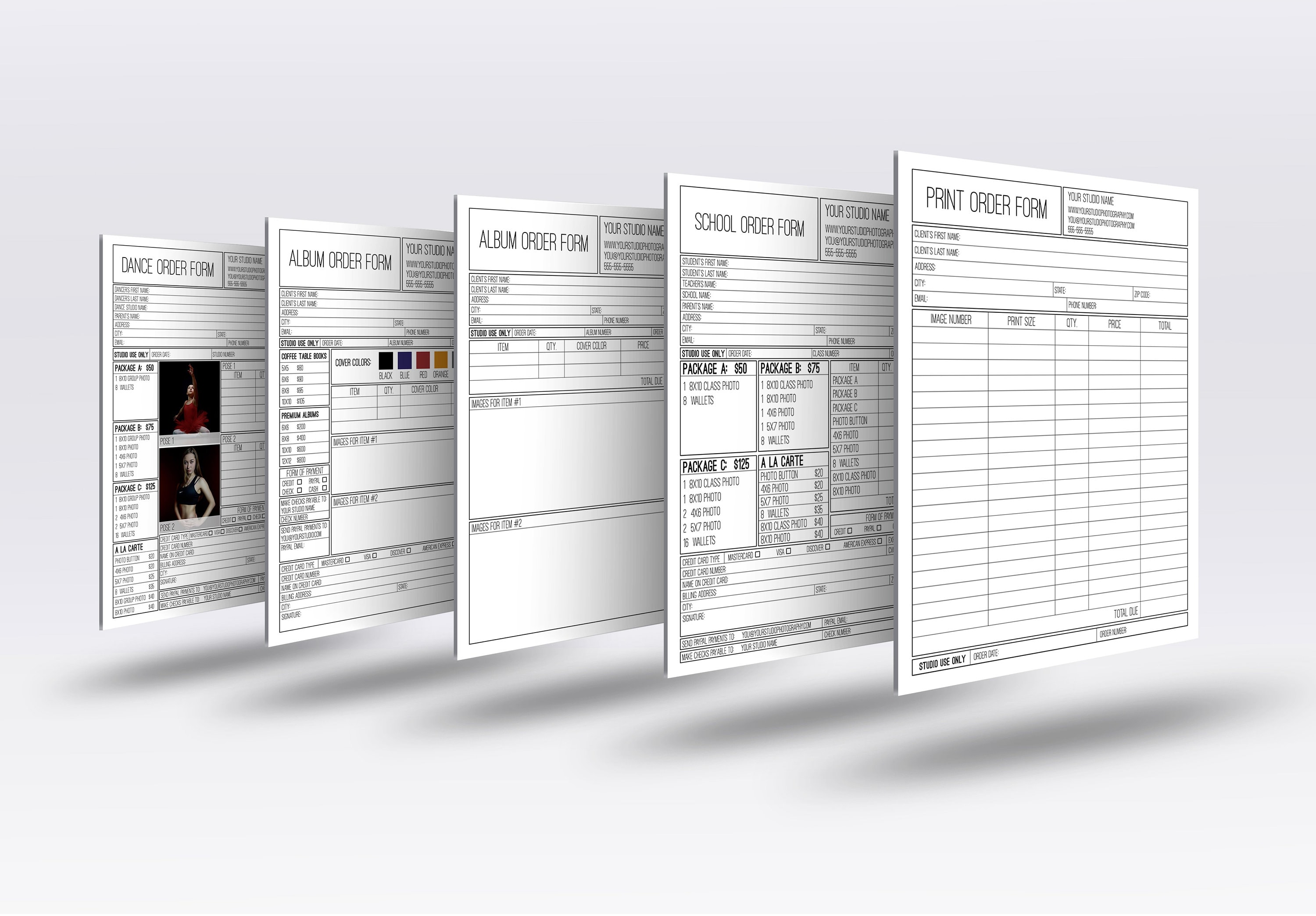 Photography Order Form Templates Canva Photographer Order - Etsy