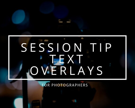 258 Photography Session Tip Text Overlays for Social Media - Etsy