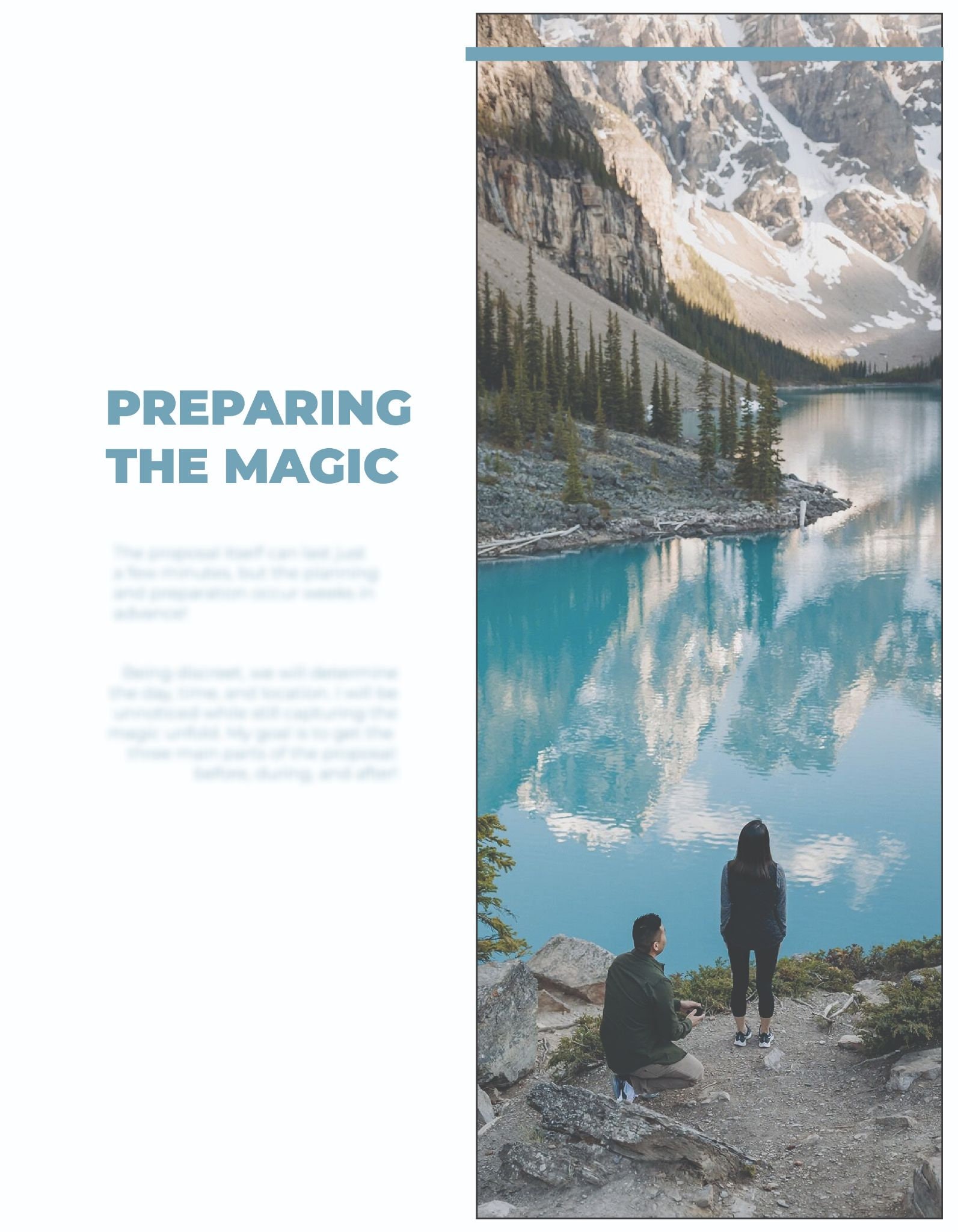 Wedding Proposal Client Guide Welcome Packet Template | Etsy