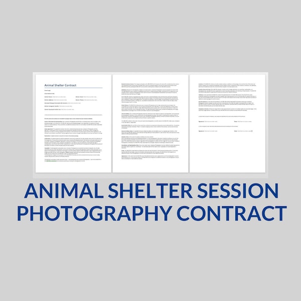 Animal Shelter Template - Etsy