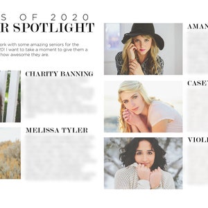 Senior Welcome Guide Template | Editable Photography Magazine for ...