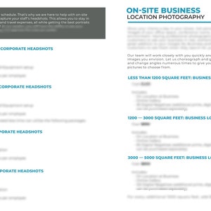 Corporate Photography Client Guide, Welcome Packet Magazine Template ...
