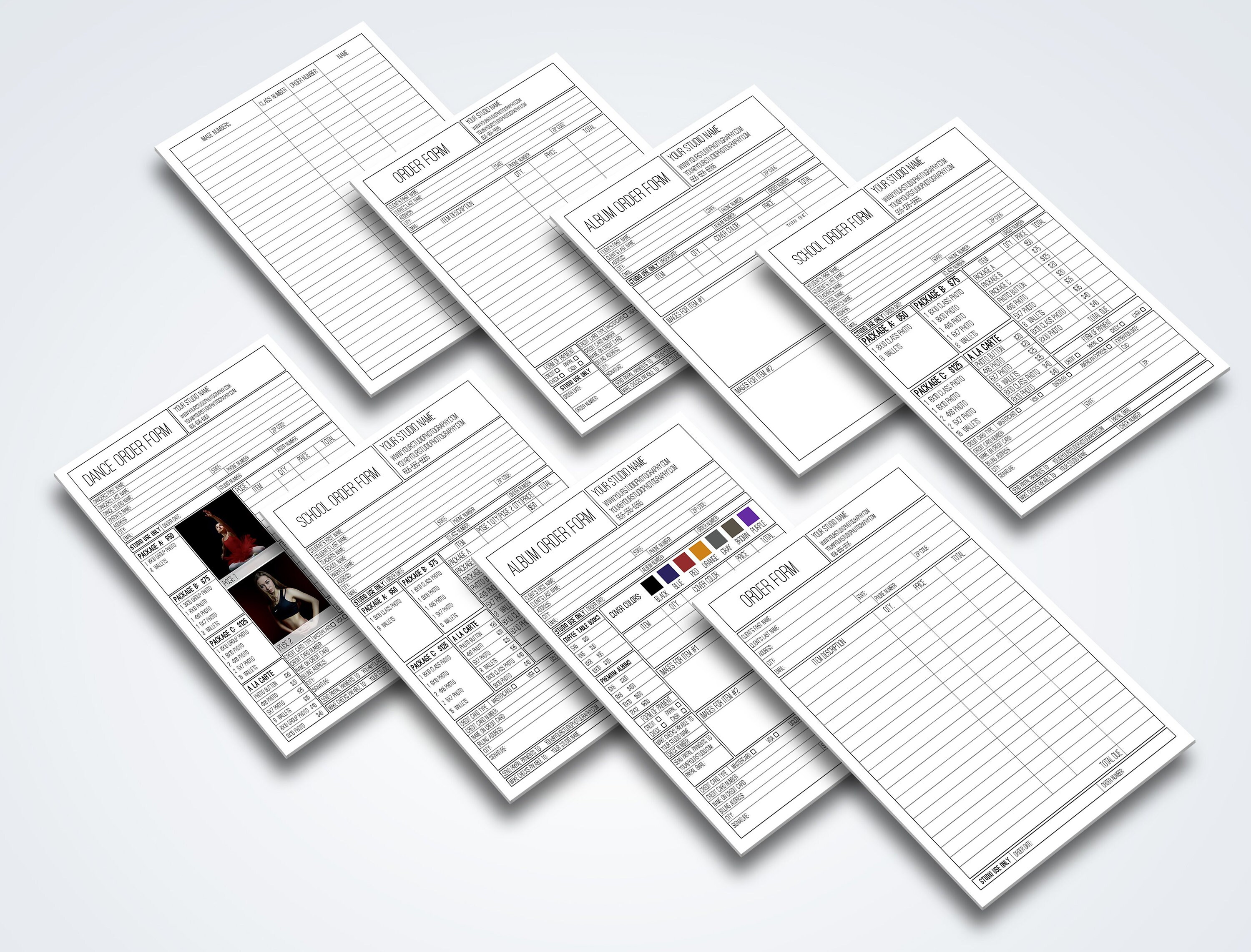 Photography Order Form Templates Canva Photographer Order - Etsy