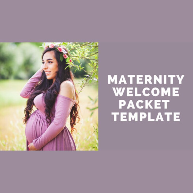 Maternity Photography Welcome Guide Magazine Template Price - Etsy