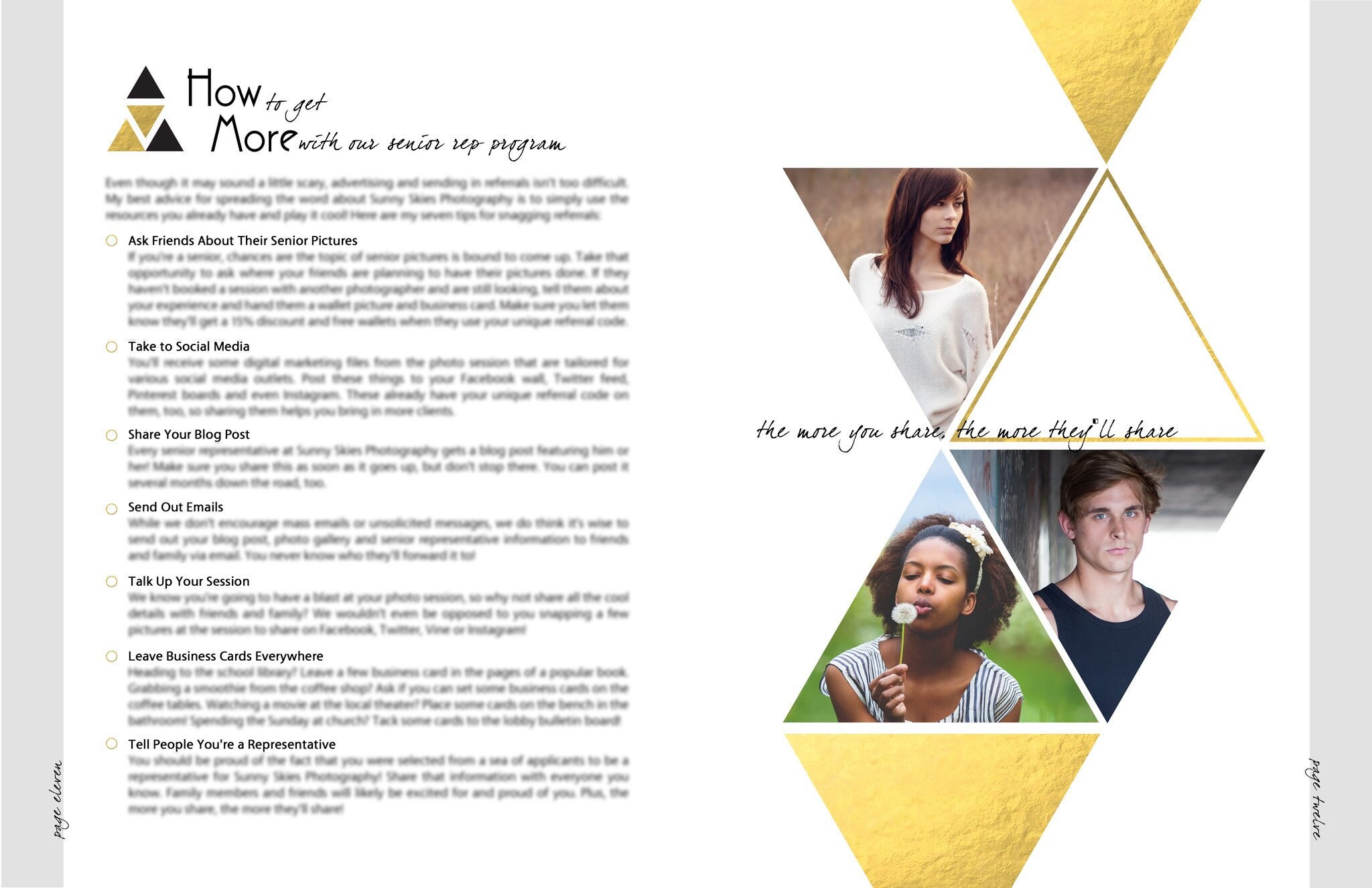 Senior Rep Program Welcome Packet Magazine Template for - Etsy