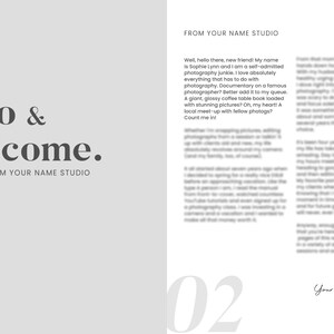 Portrait Client Guide, Welcome Packet Template, Magazine Template for Photographers - Etsy