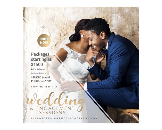 Wedding Photography Marketing Templates Photoshop Templates | Etsy