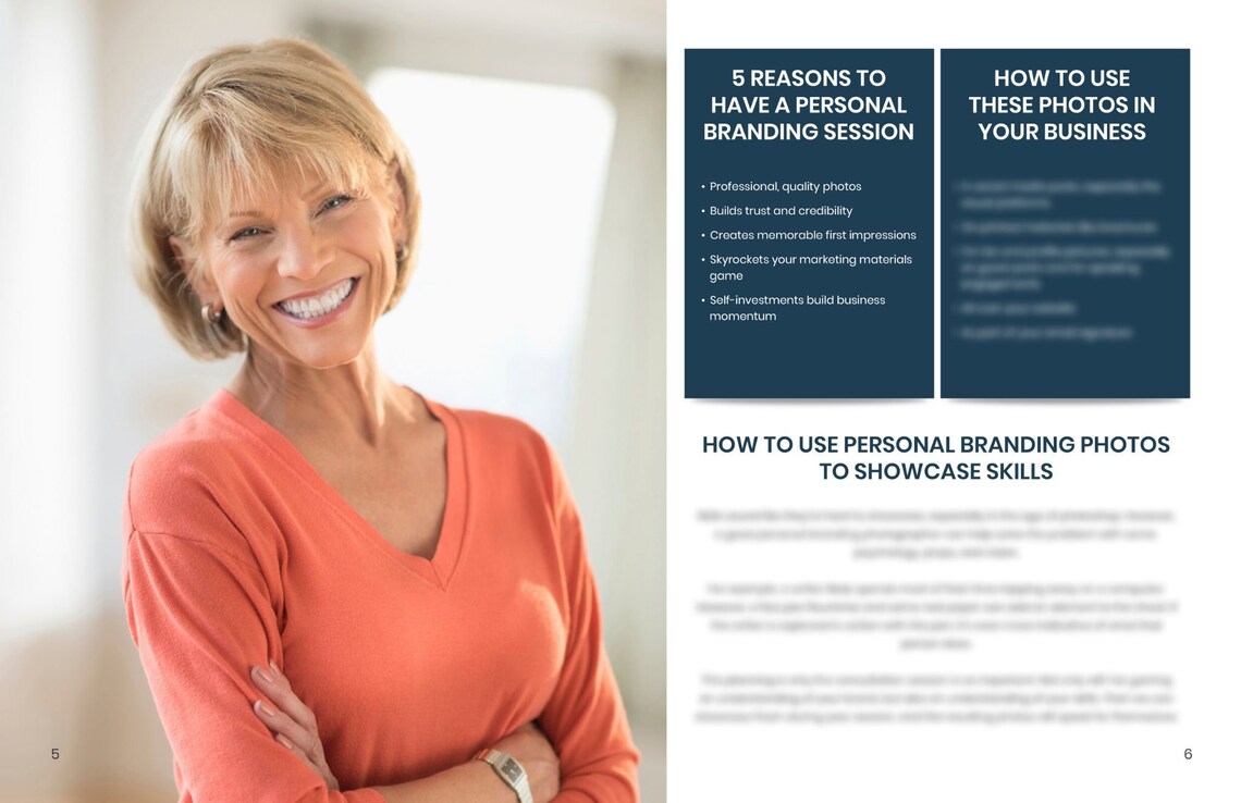 Headshot Welcome Guide, Photoshop Template, Pricing Sheet, Client ...