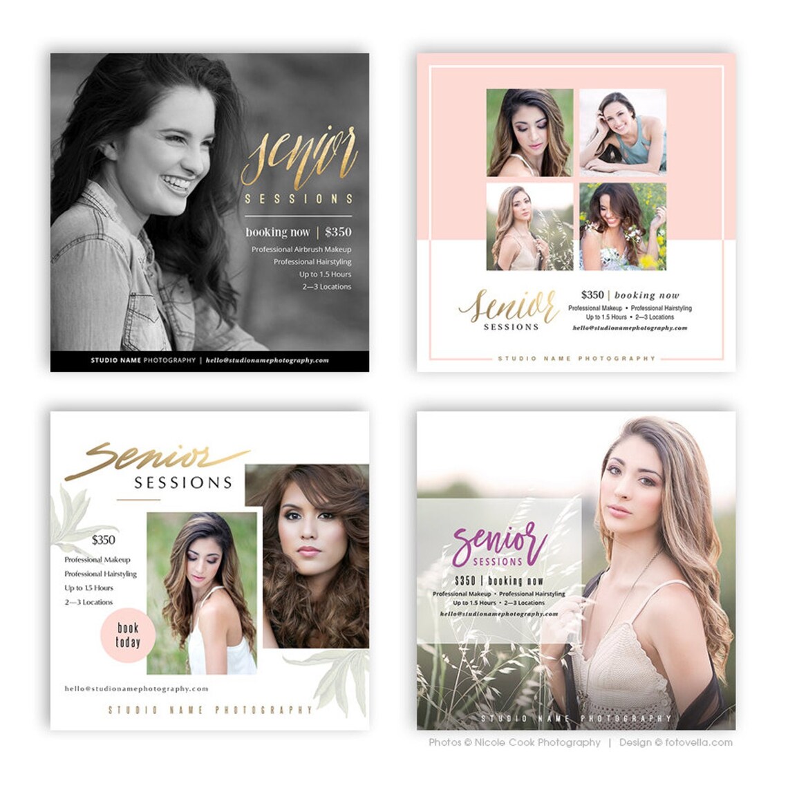 Senior Photography Marketing Template Digital Marketing Card | Etsy