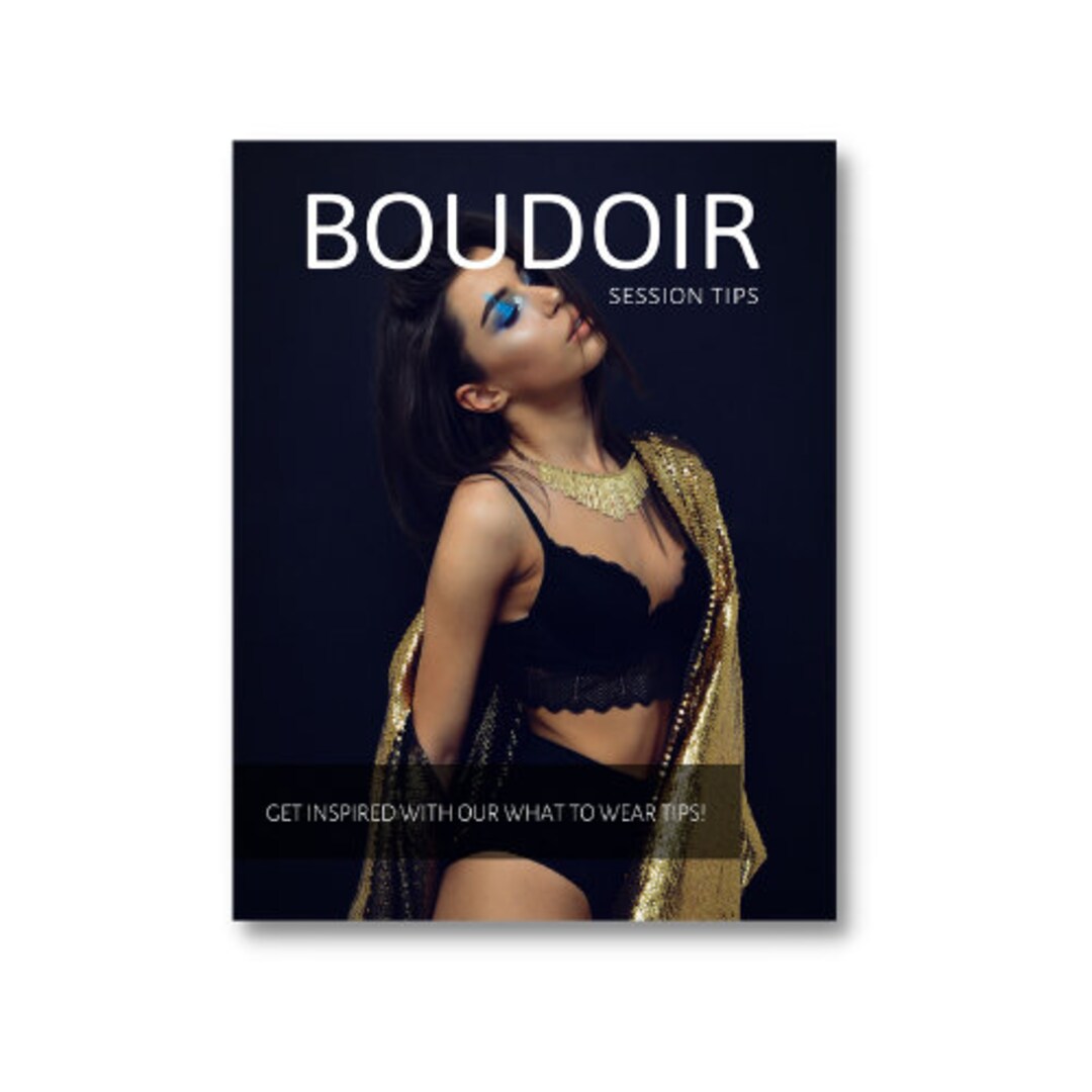 Boudoir Session Prep Guide, Client Welcome Packet, 8 Page Photoshop PSD Template, Luxury ...