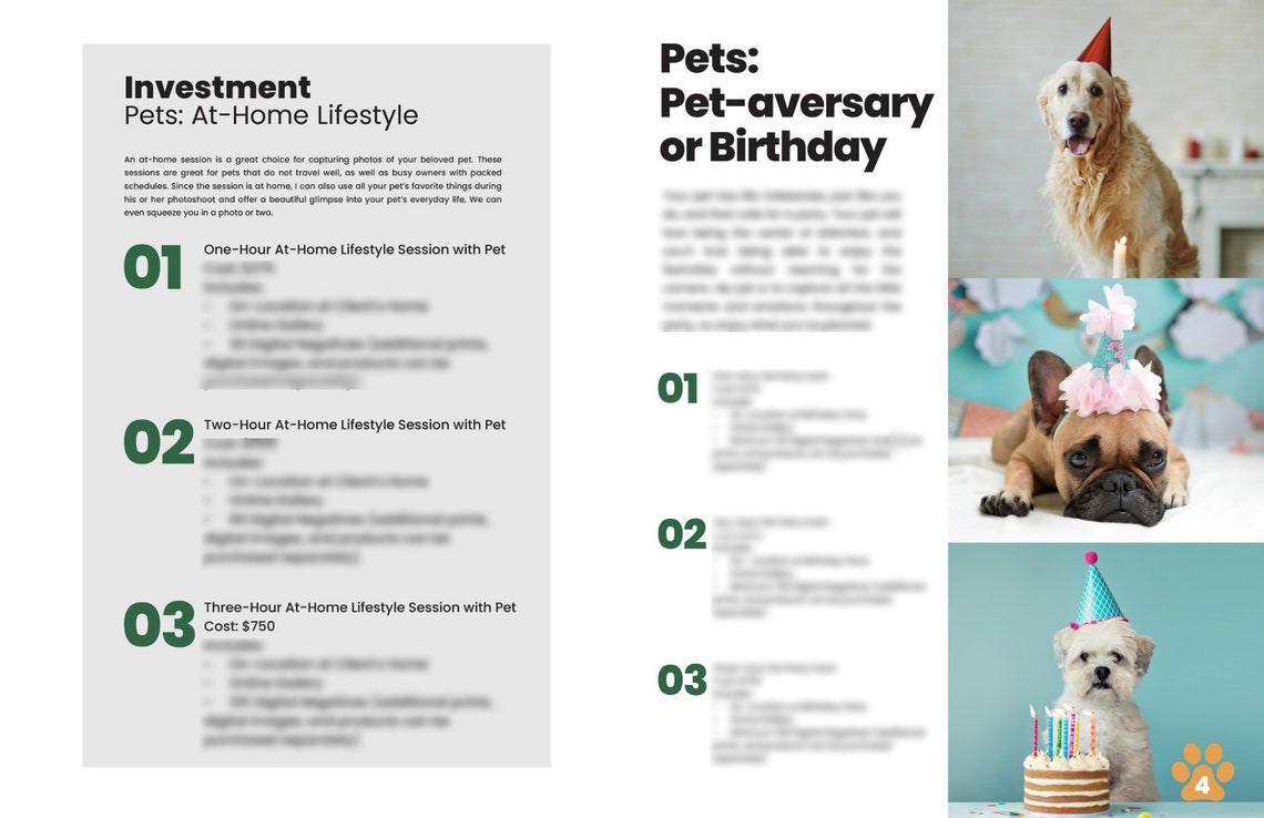 Pet Client Guide Template Welcome Packet PSD Templates - Etsy
