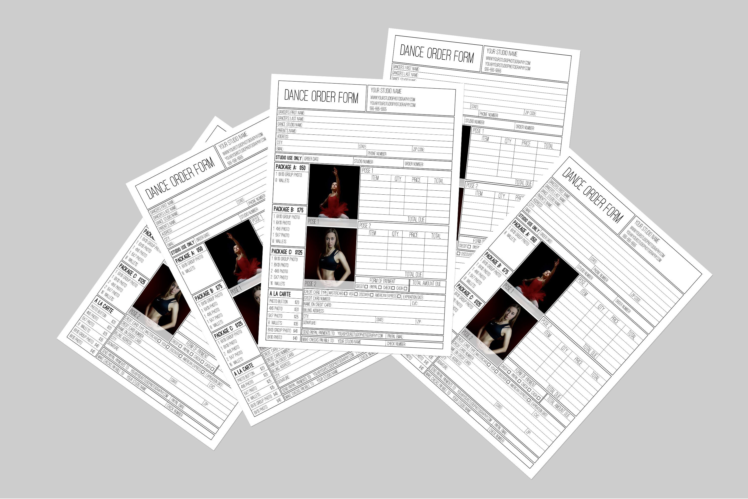 Photography Order Form Templates Canva Photographer Order - Etsy