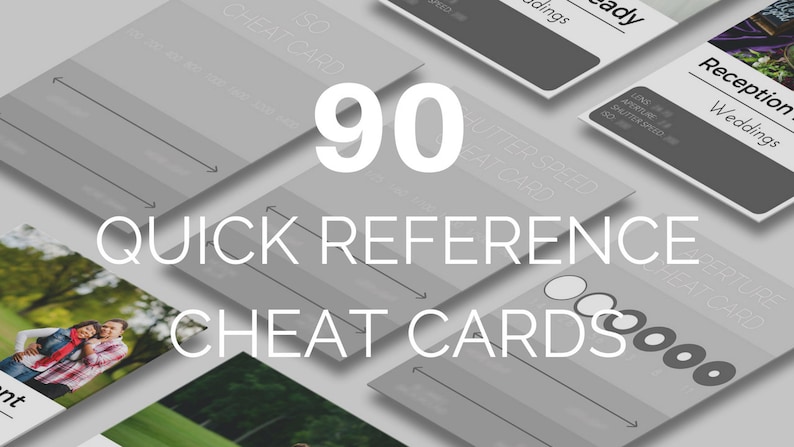 Wedding Photography Cheat Cards | Camera Settings, Posing & Composition ...