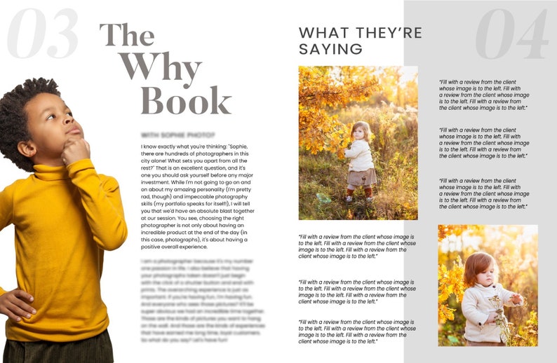 Portrait Client Guide Welcome Packet Template Magazine - Etsy