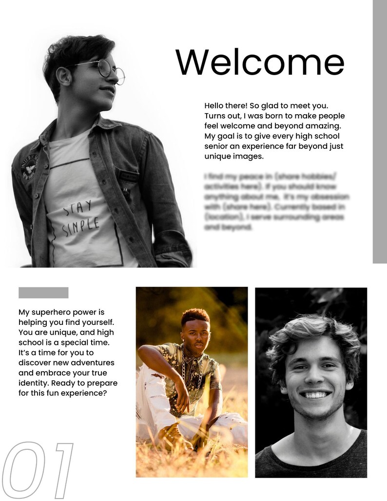 Senior Guy Client Guide Style Guide Welcome Packet Template - Etsy