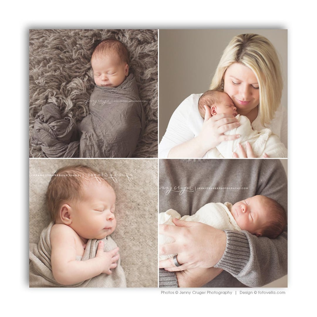 Photo Collage Template - 24 Inch Square Photo Collage - SIMPLICITY 24 ...