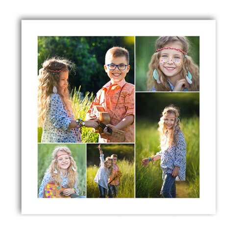 Photo Collage Template 24 Inch Square Photo Collage | Etsy