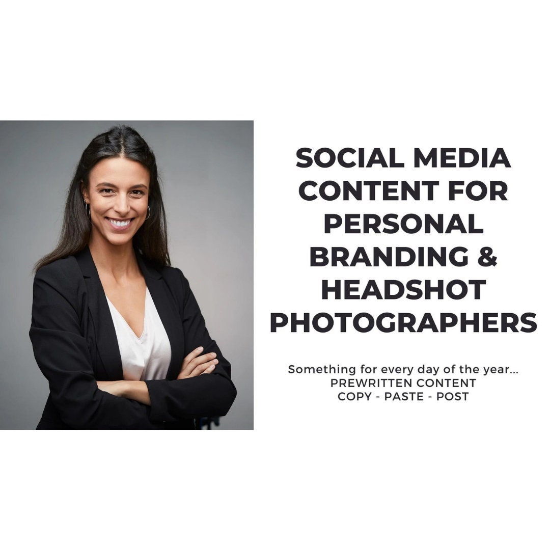 Personal Branding & Headshot Photographer Social Media Content ...
