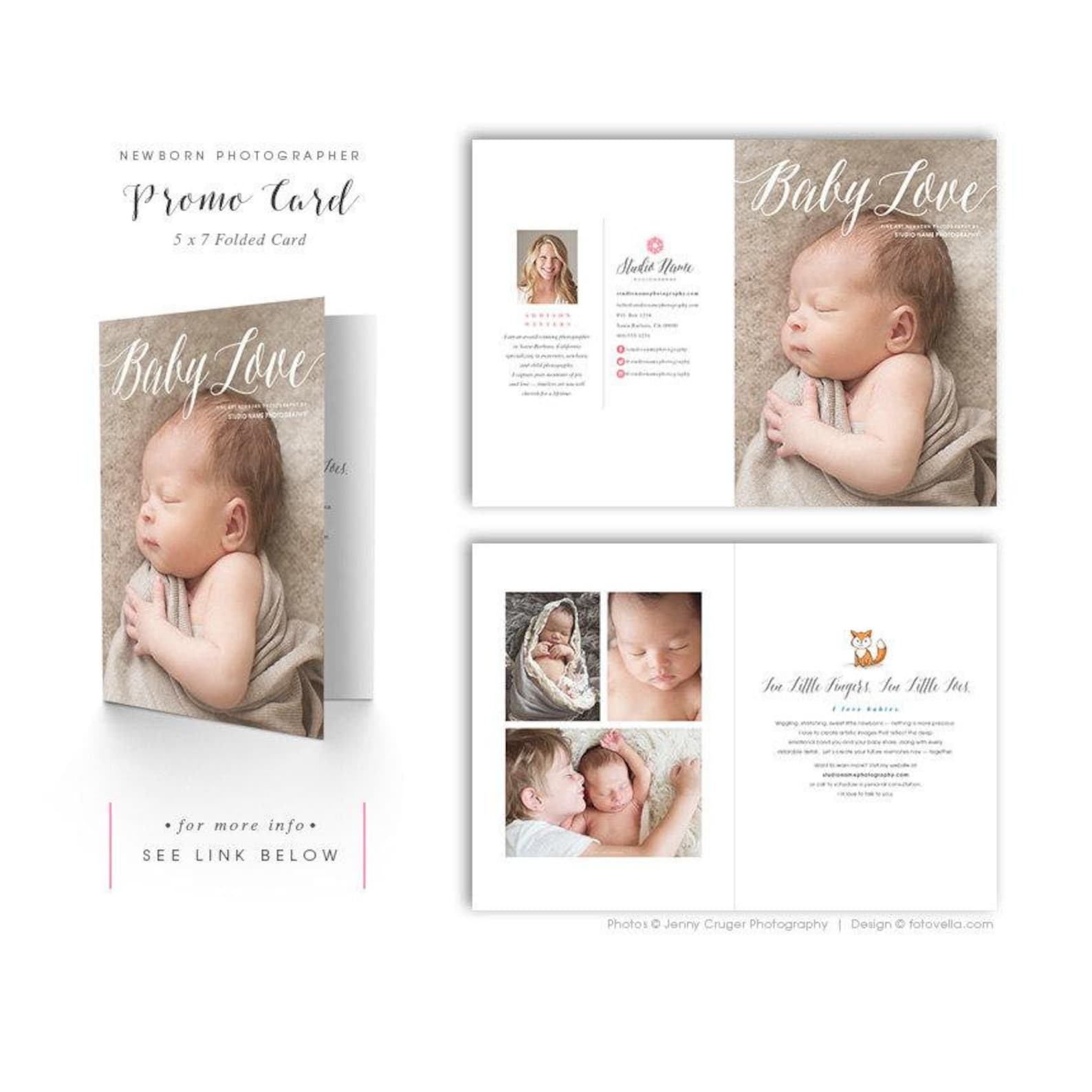 Newborn Photography Marketing Template With Studio Welcome - Etsy