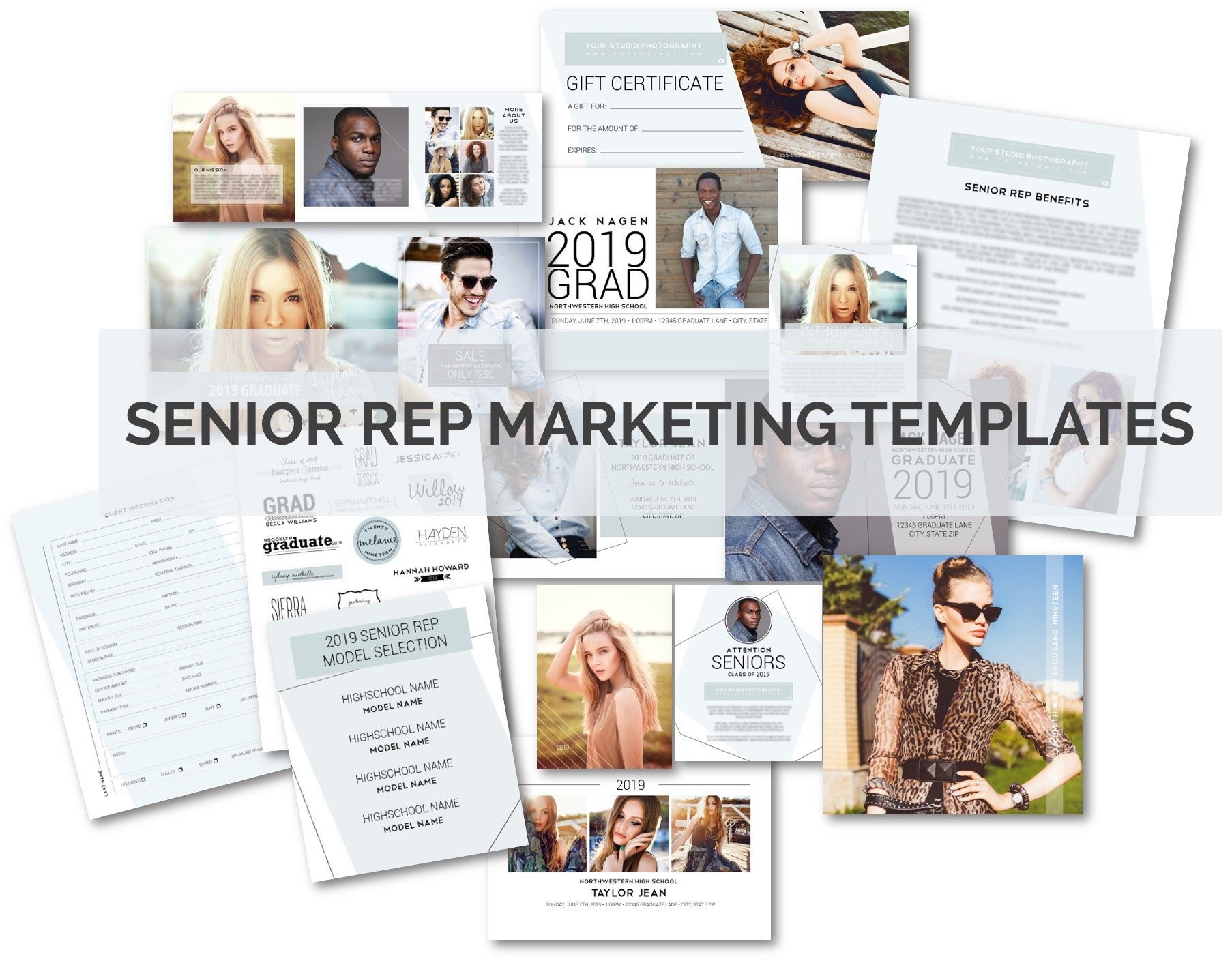 Senior Rep Marketing Bundle Senior Photographer Marketing - Etsy