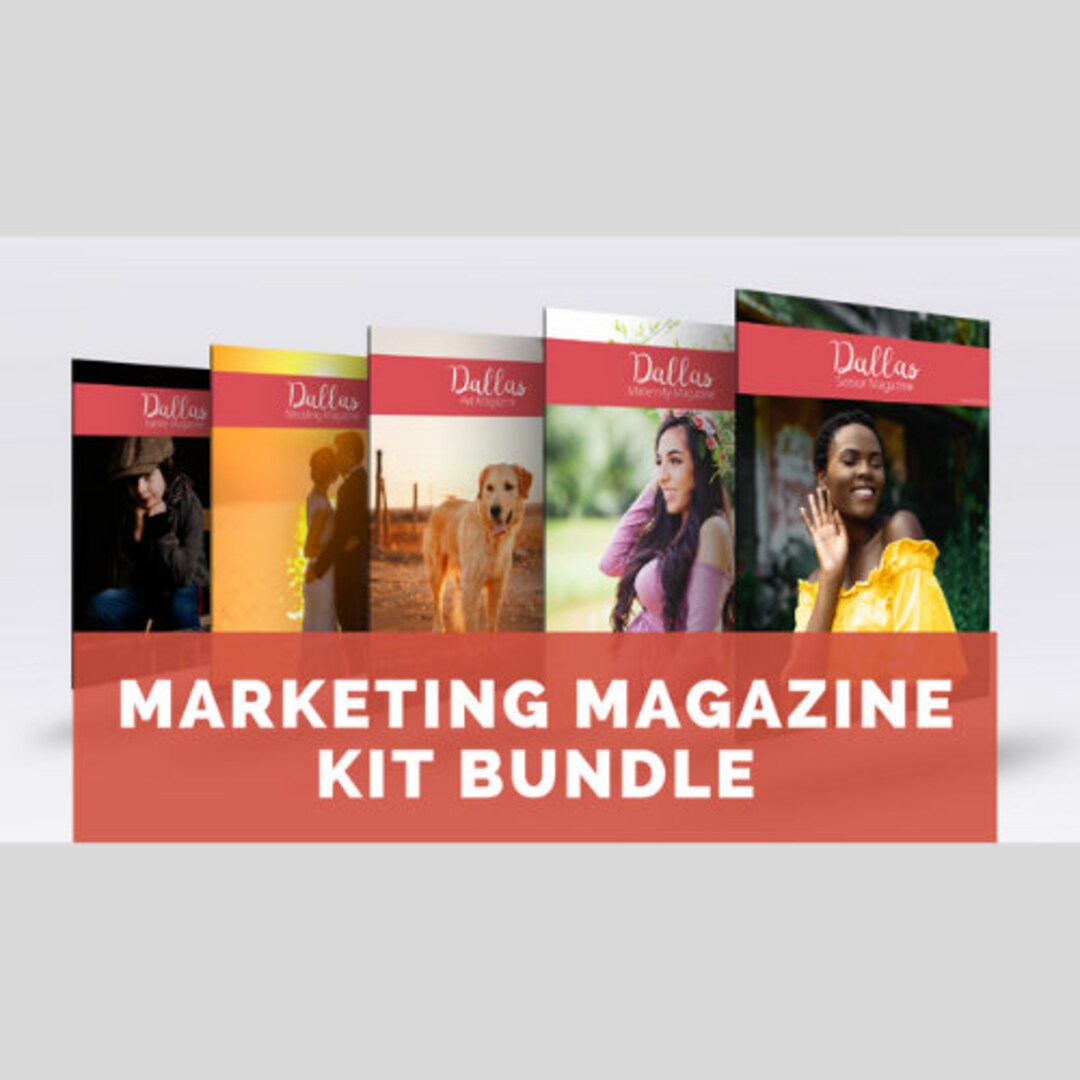 Photography Marketing Magazine Kit Bundle, Magazine Templates ...