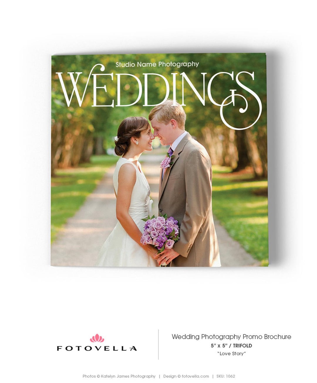 Wedding Photography 5x5 Trifold Brochure Template for Wedding ...
