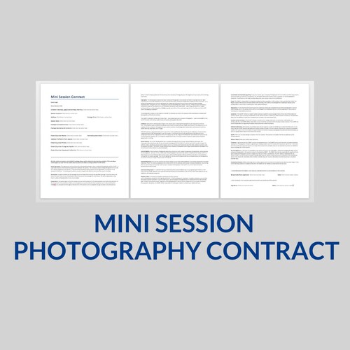 Event Photography Session Contract Event Photographer - Etsy