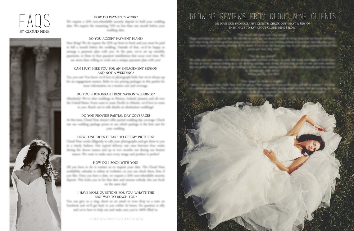 Wedding Team Welcome Packet Template -magazine Template for ...