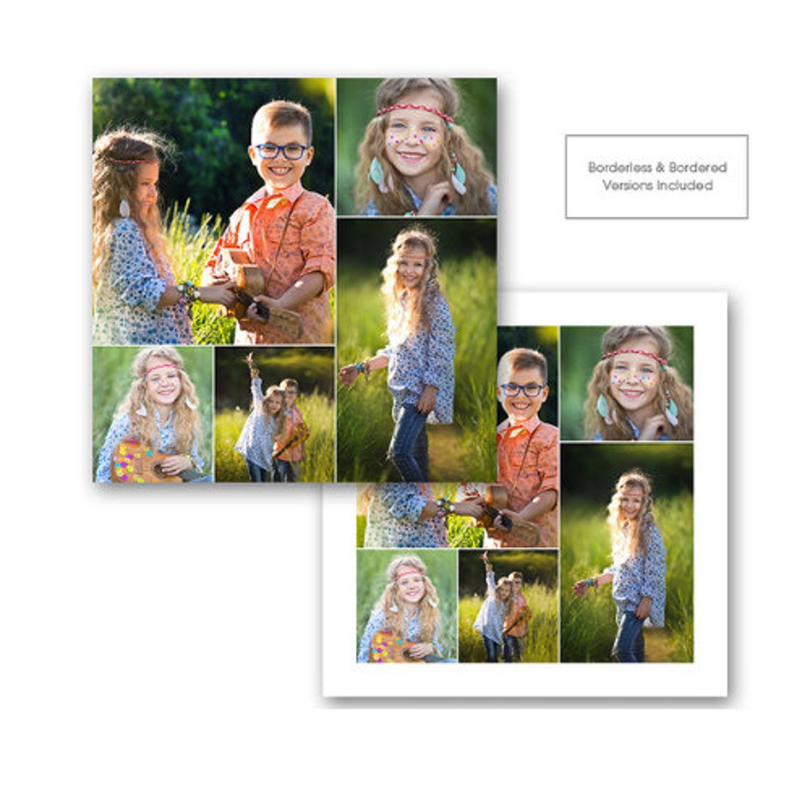 Photo Collage Template - 24 Inch Square Photo Collage - SIMPLICITY 24 ...