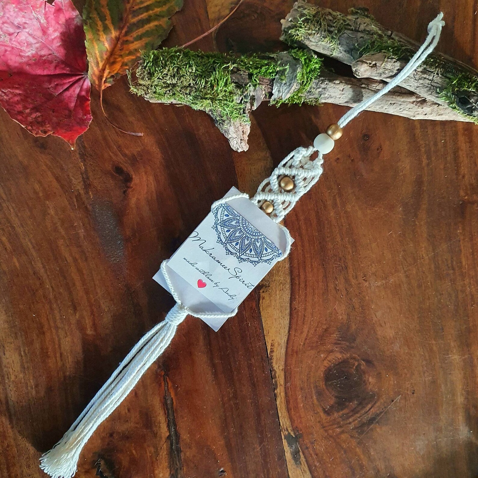 Polaroid Frame Macrame, Rear View Mirror Accessory, Car Picture Hanger ...