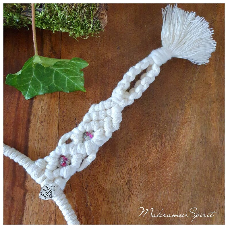 Makramee Blume, Magnolie, Eukalyptus, Türkranz, Wandschmuck im Design ...