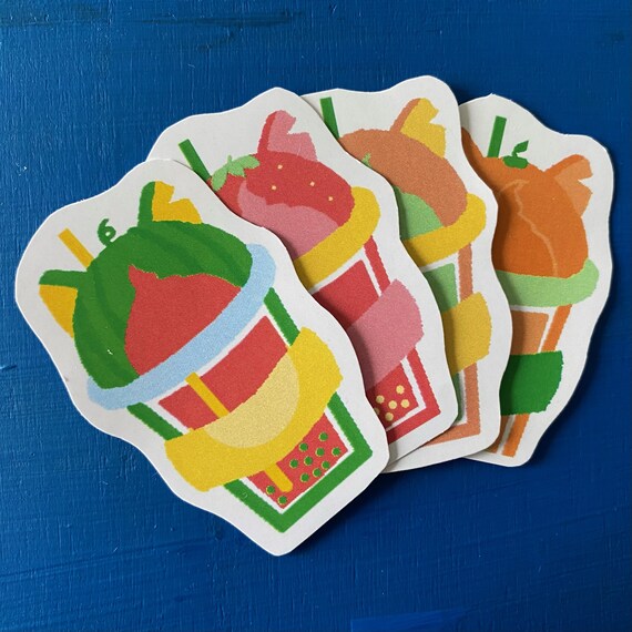 Yo Kai Watch Fruitnyans Bubble Tea Stickers - Etsy