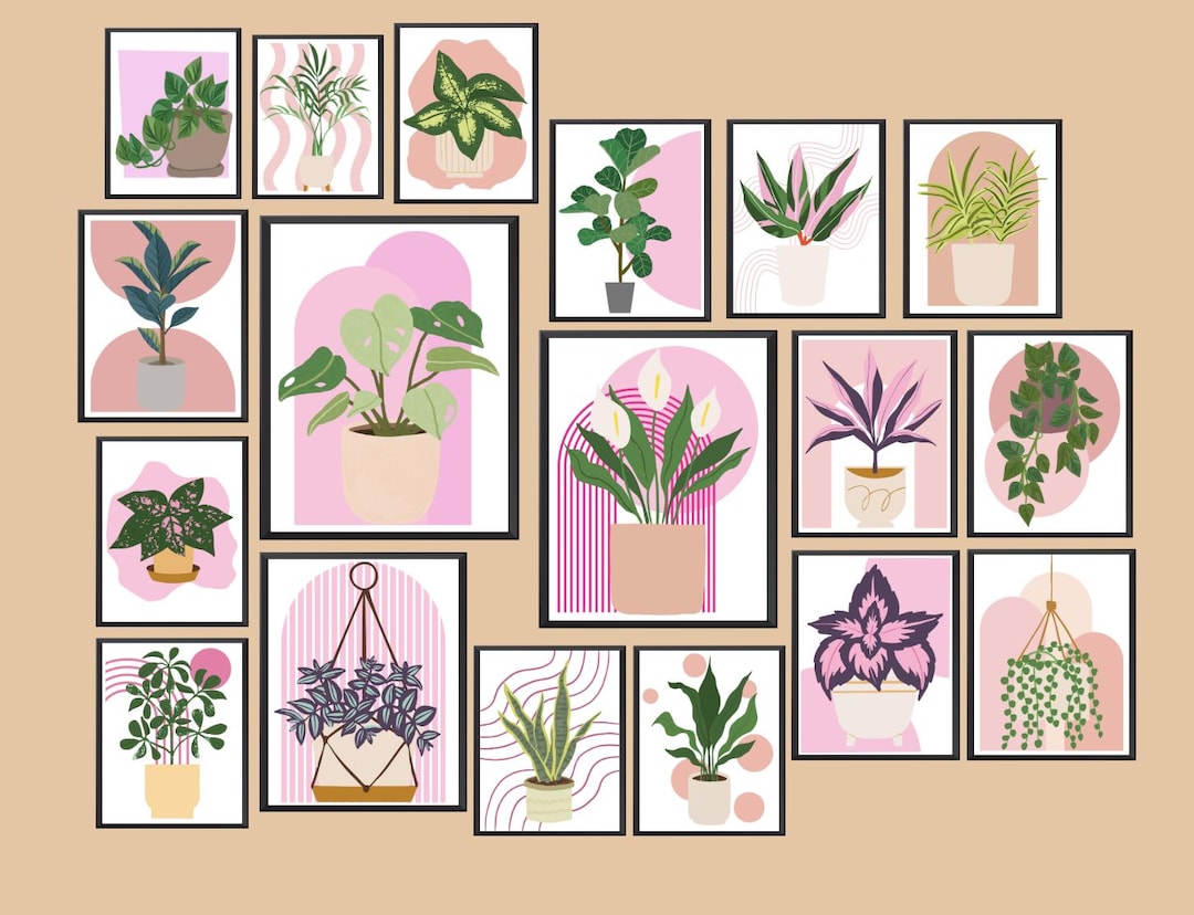 Minimalist Plant Posters: Dorm & Living Room Decor - Etsy